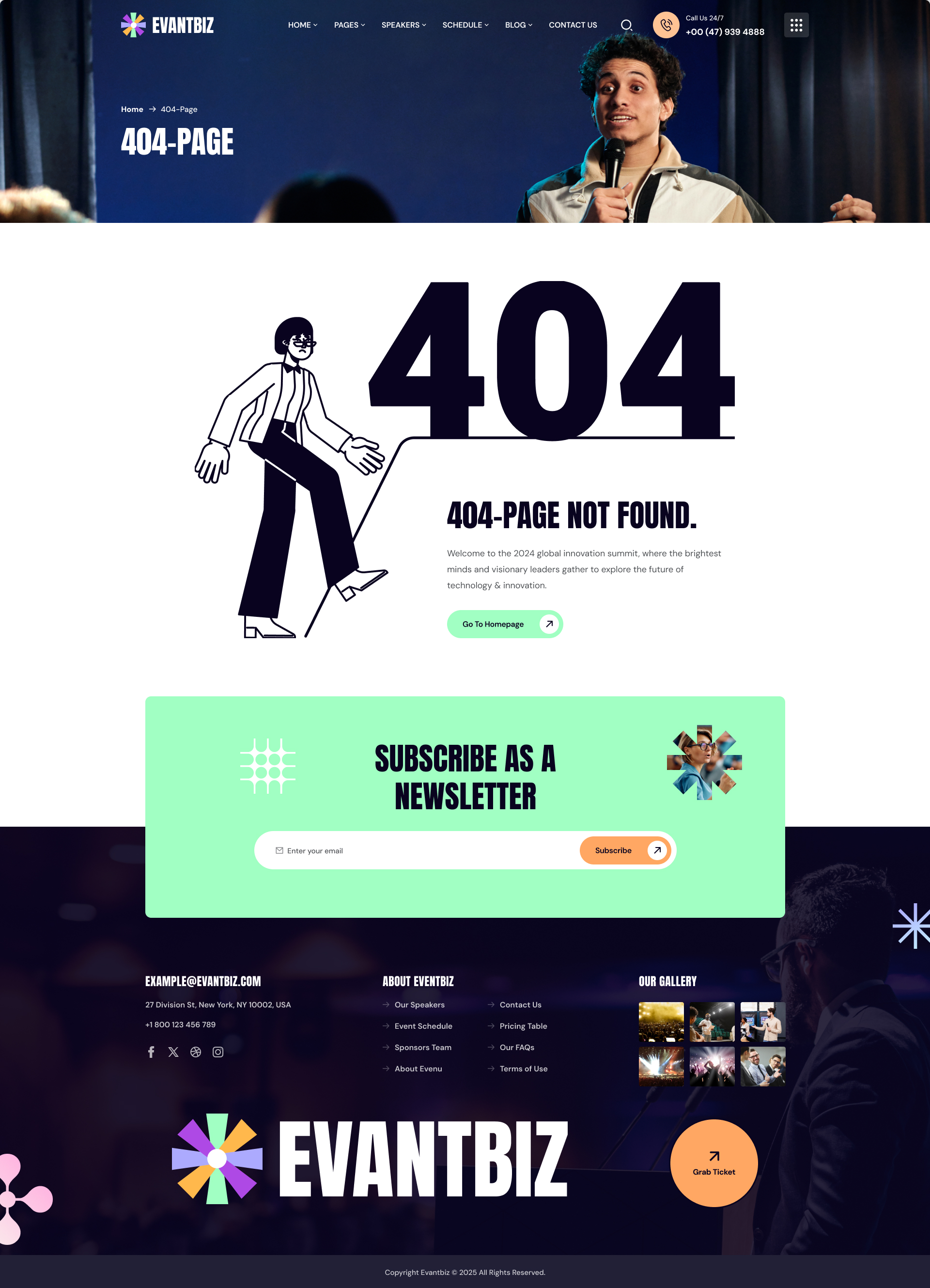 Evantbiz - Conference & Events Figma Template by modinatheme | ThemeForest