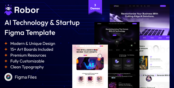 Robor – AI and Automation Integration Figma Template by themehour ...