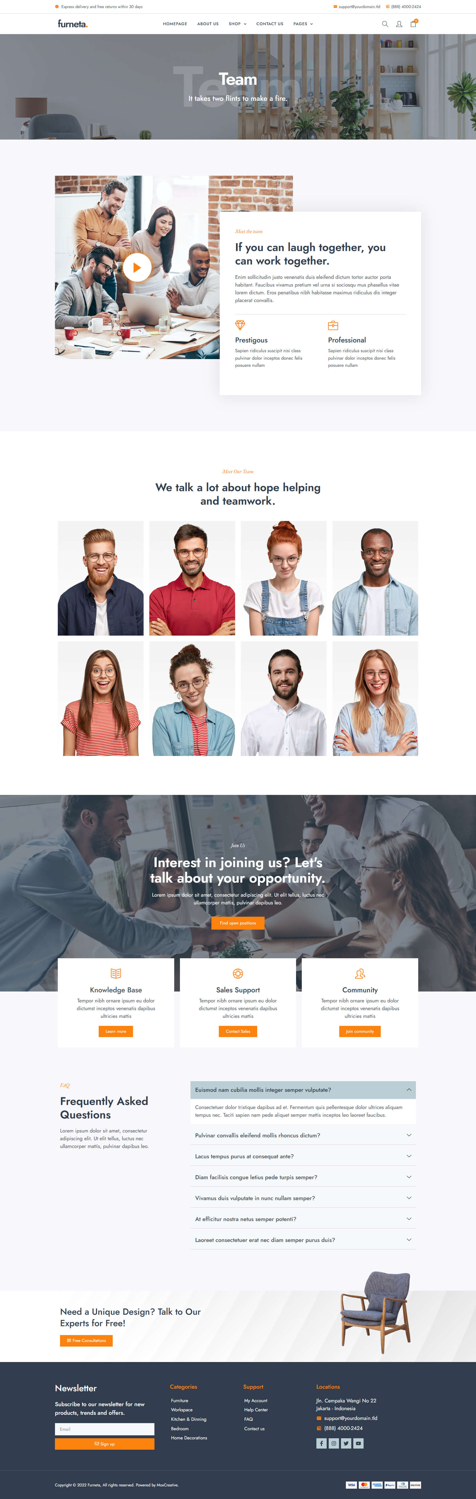 Furneta - Furniture Shop Elementor Template Kit by moxcreative ...