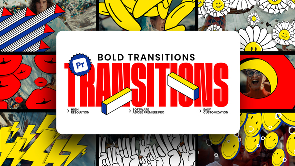 Bold Transitions for Premiere Pro, Premiere Pro Templates | VideoHive