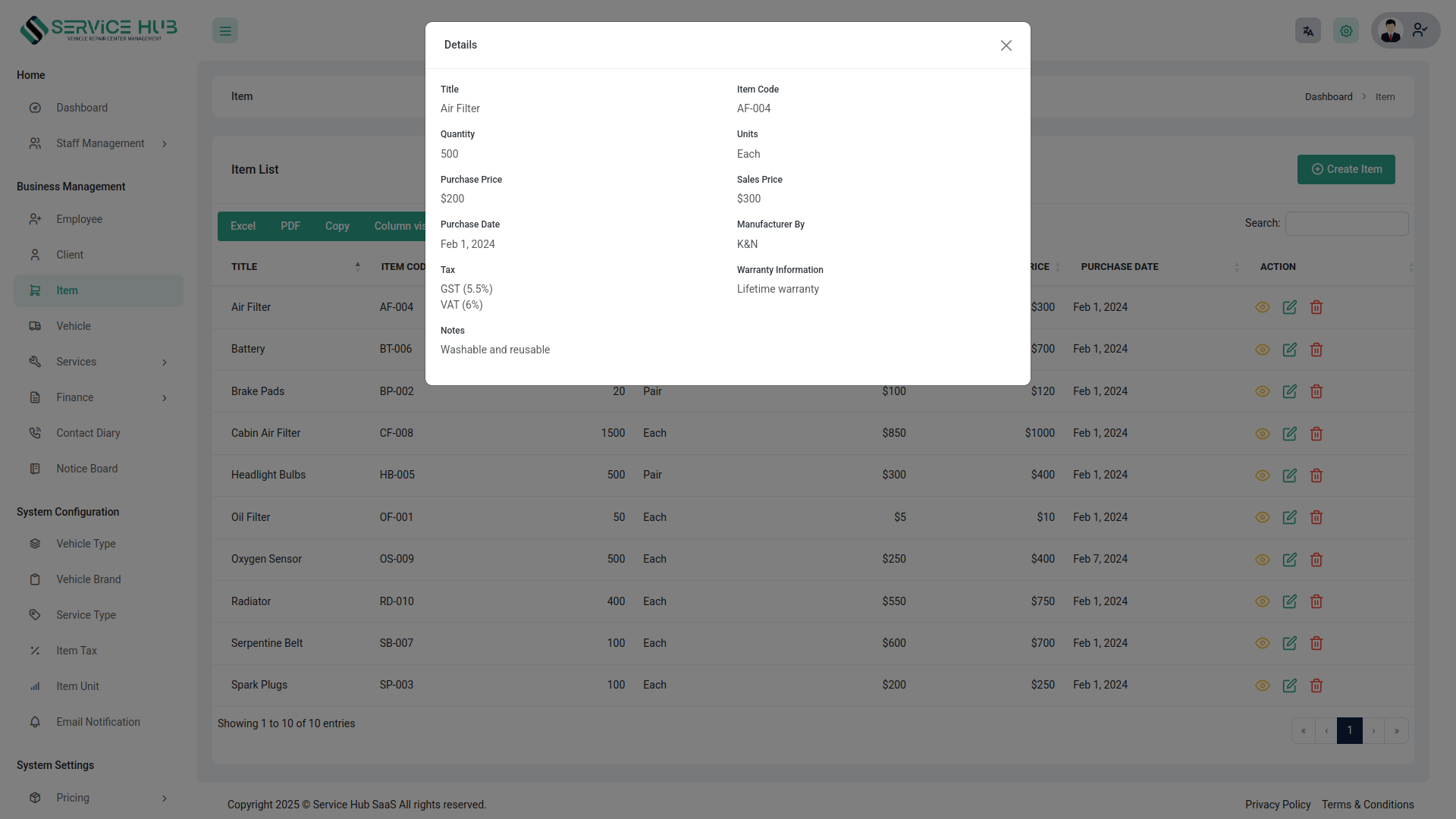 Service Hub SaaS - Vehicle Repair Center Management by smartwebinfotech