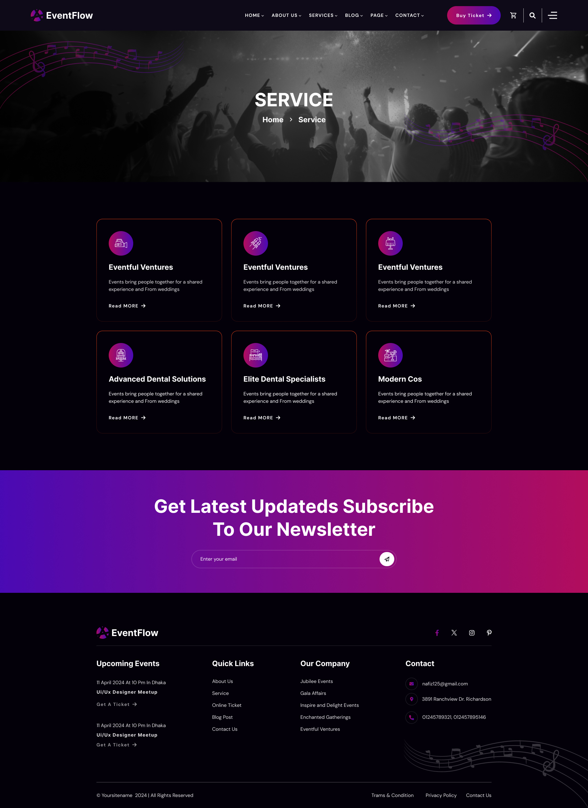 EventFlow - Conference & Events Figma Template by scriptfusions | ThemeForest