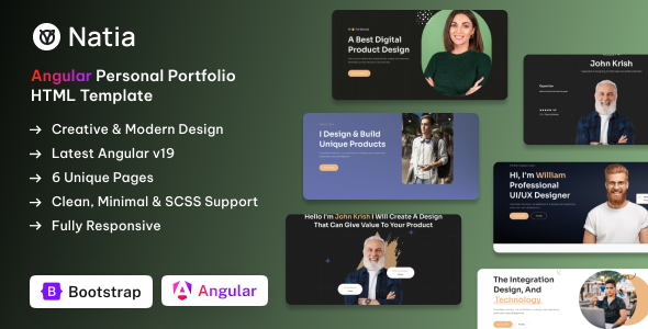 Natia - Angular Personal Portfolio Template by Zoyo-Themes | ThemeForest