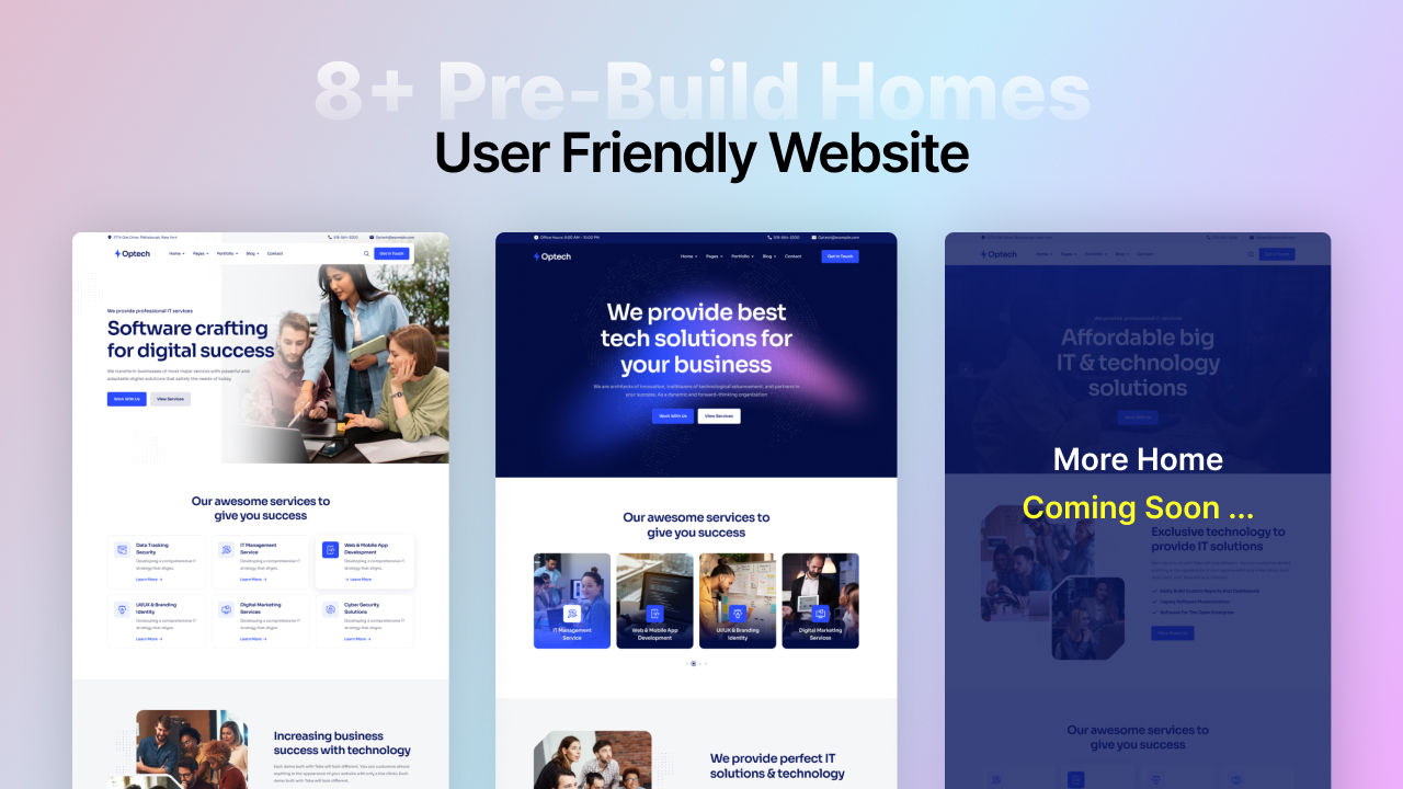 Optech - IT Service and Business Consulting Laravel Script by ThemeDox