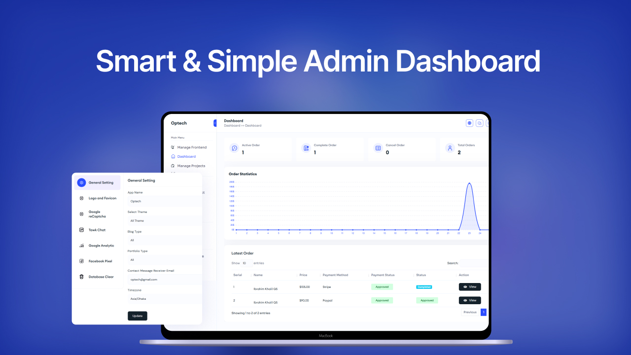 Optech - IT Service and Business Consulting Laravel Script by ThemeDox
