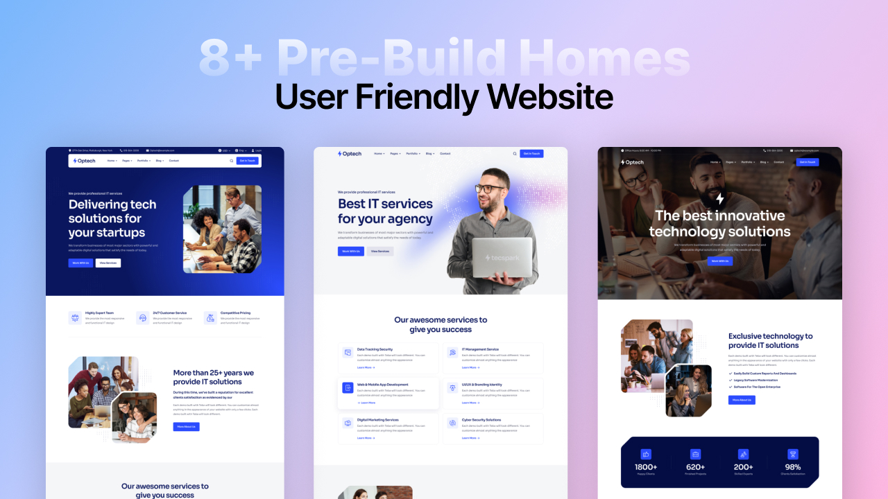 Optech - IT Service and Business Consulting Laravel Script by ThemeDox