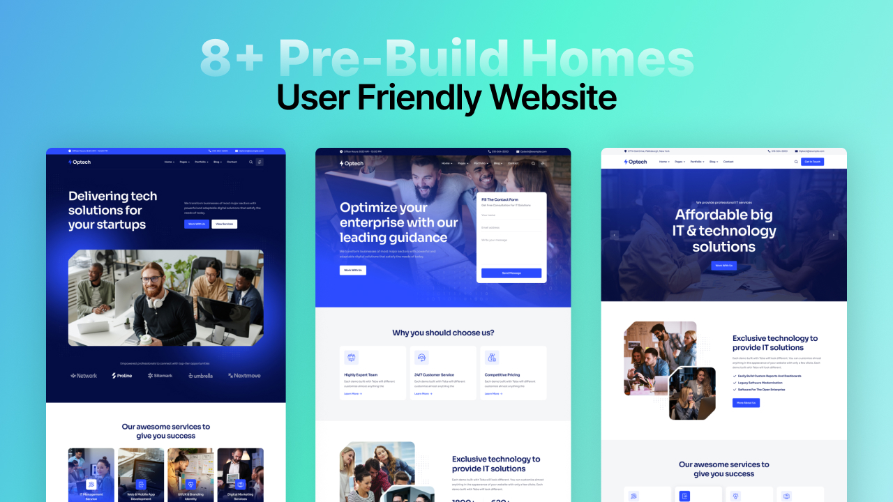 Optech - IT Service and Business Consulting Laravel Script by ThemeDox