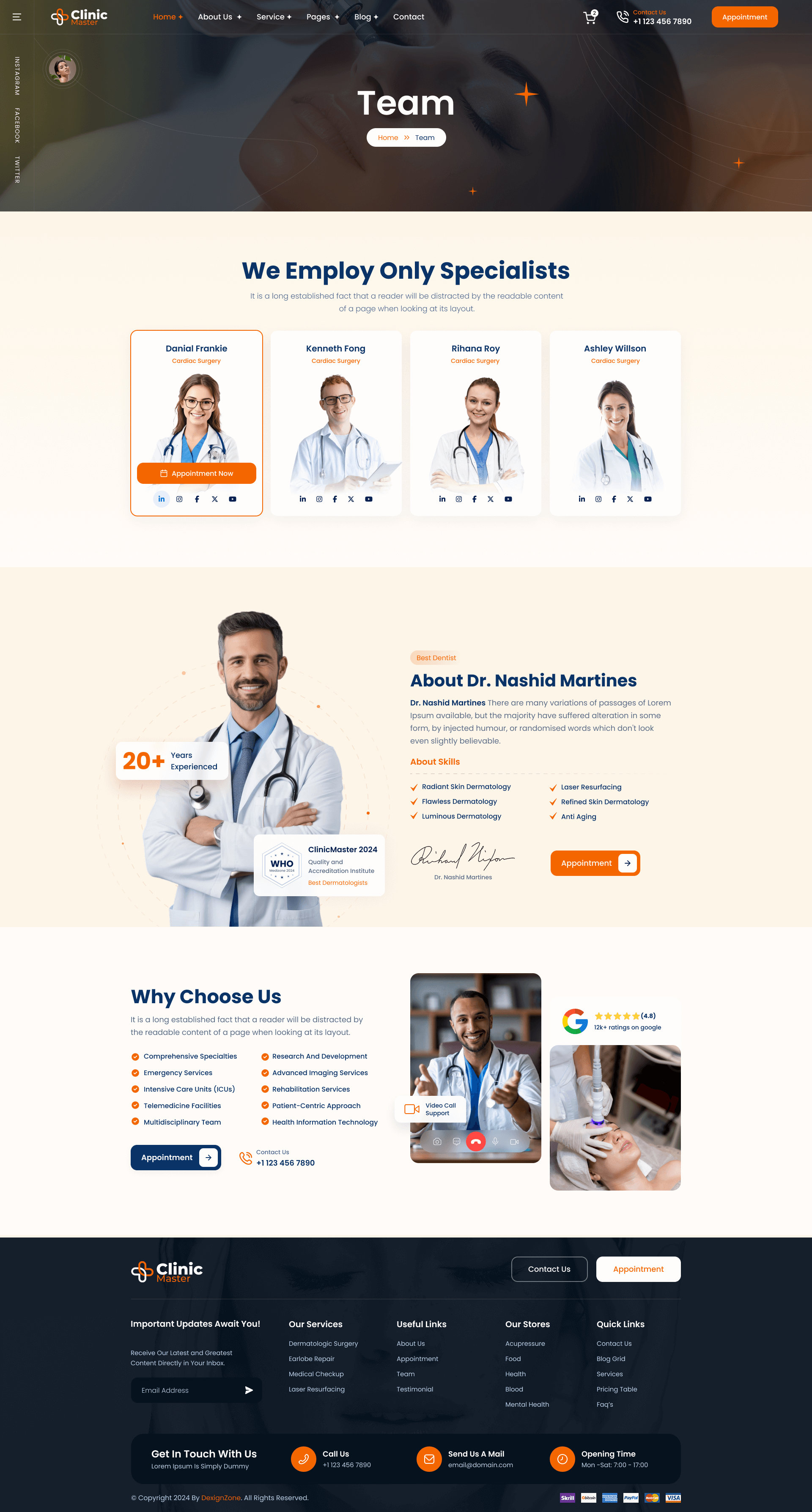 ClinicMaster | Medical Hospital & Doctor Multipurpose Figma Template by ...
