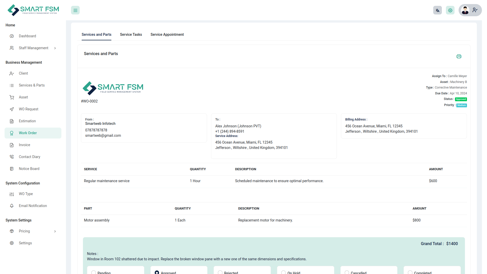 Smart FSM SaaS - Field Service Management System by smartwebinfotech