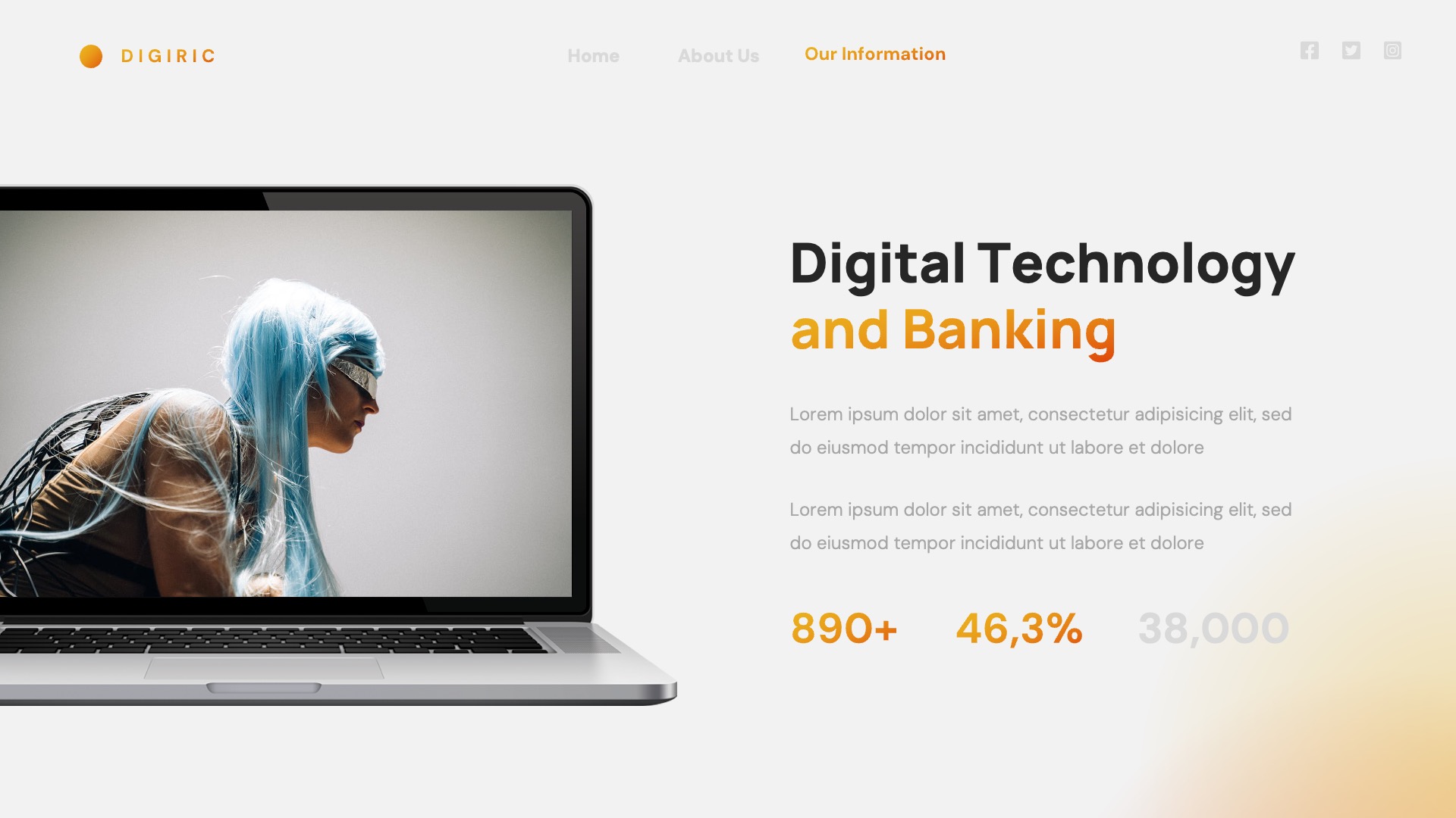 Digital Technology PowerPoint Template, Presentation Templates ...