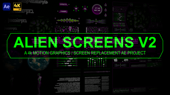 Hacking Screens V2 (AE), After Effects Project Files | VideoHive