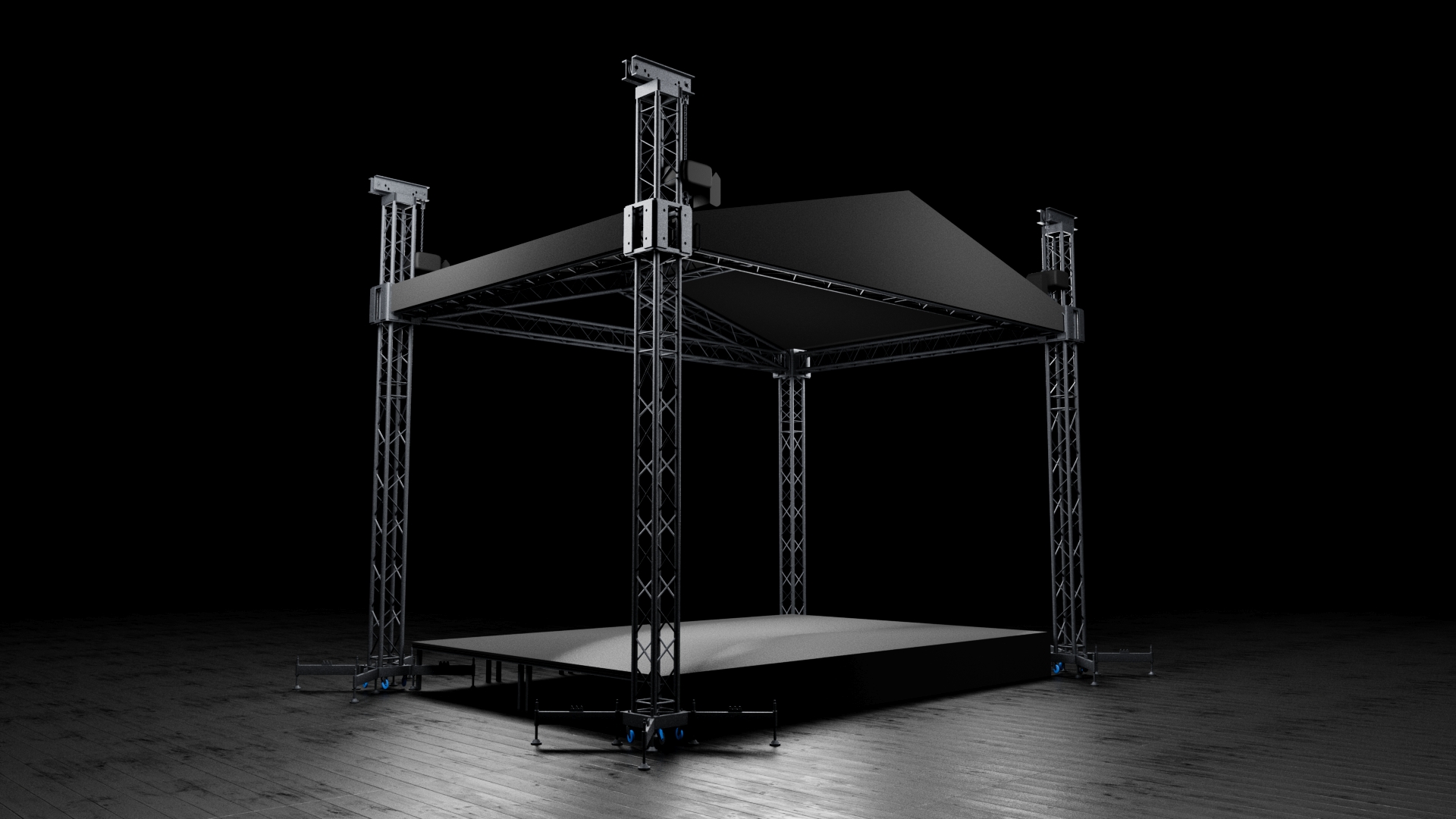 Concert Stage Detailed Model by p3rless | 3DOcean