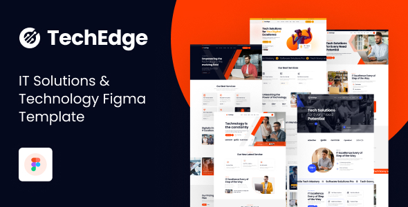 TechEdge - IT Solutions & Technology Figma Template by themedevo ...