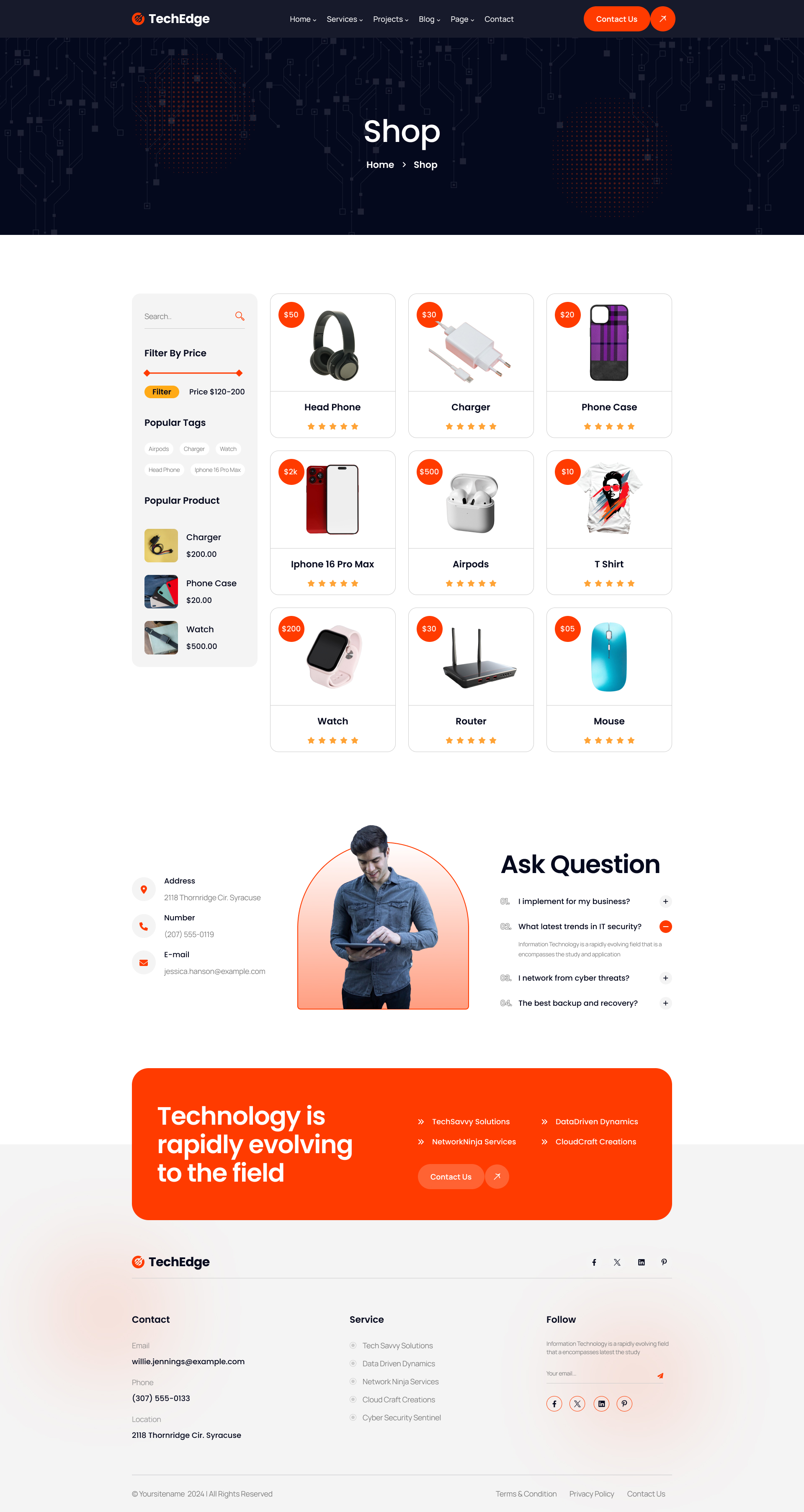 TechEdge - IT Solutions & Technology Figma Template by themedevo | ThemeForest