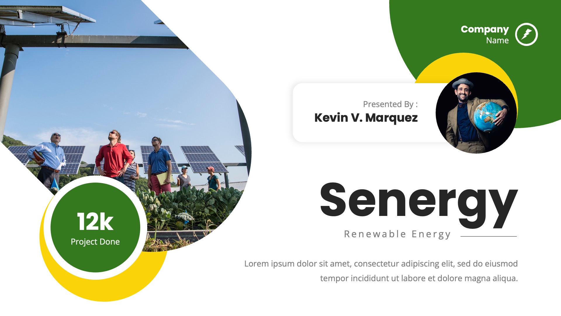 Senergy - Renewable Energy Google Slides Template, Presentation Templates