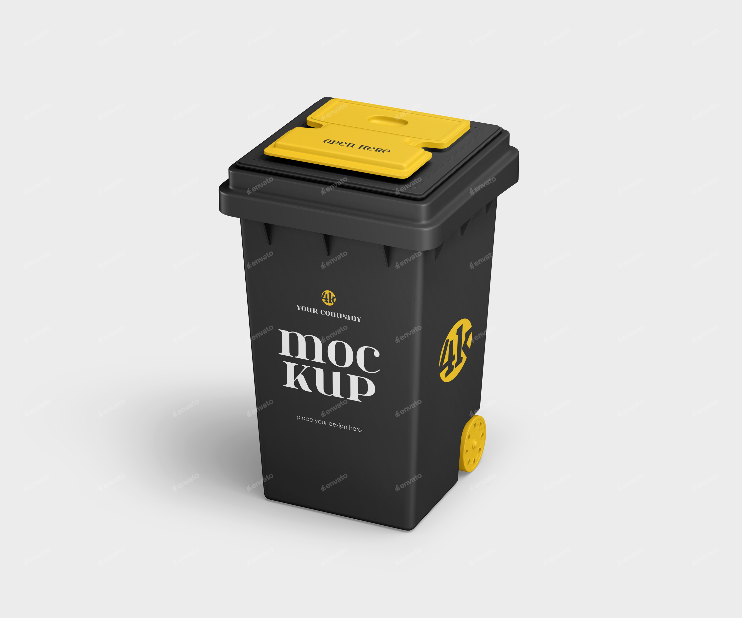 Rubbish Bin Mockup Set, Graphics | GraphicRiver