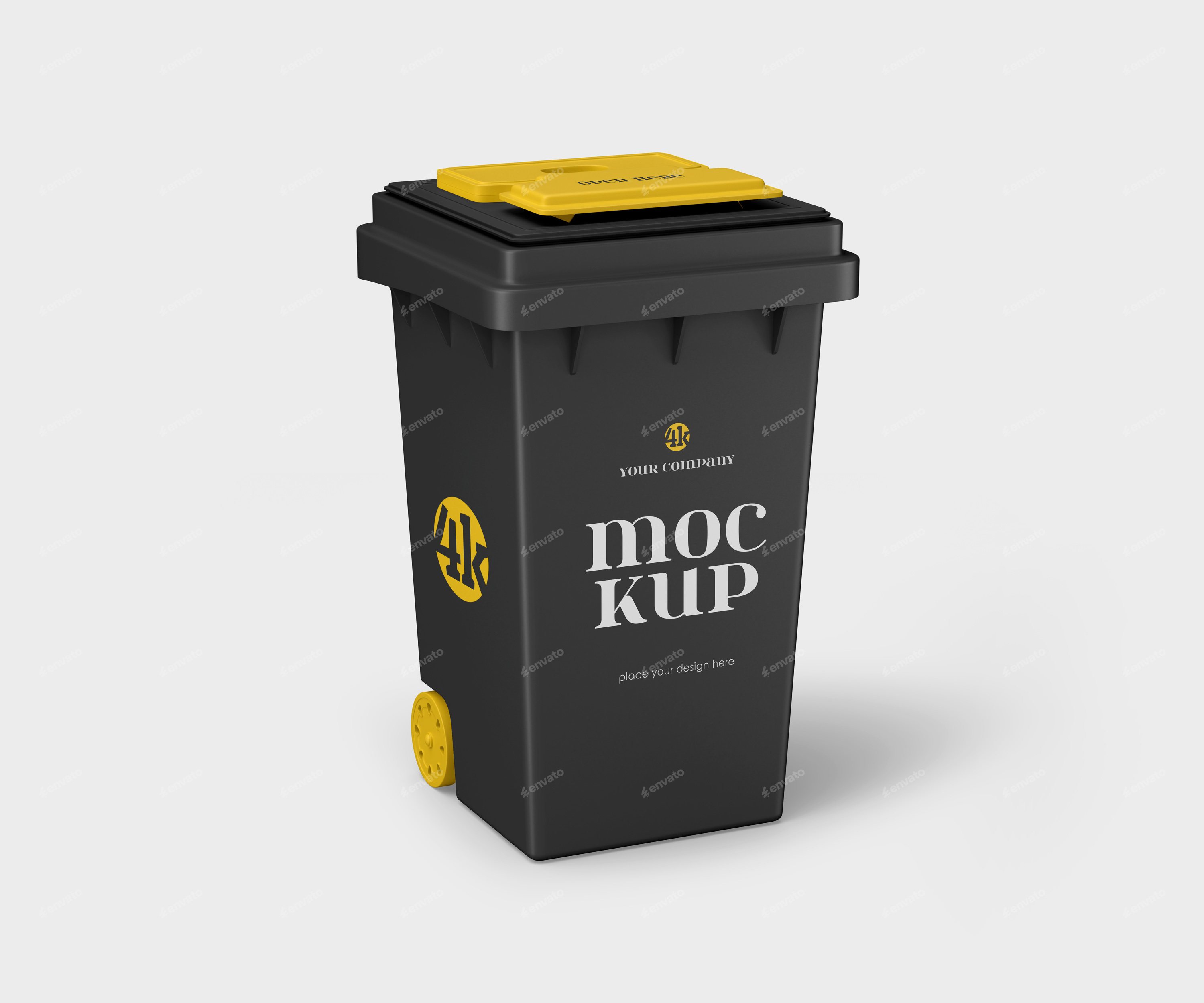 Rubbish Bin Mockup Set, Graphics | GraphicRiver