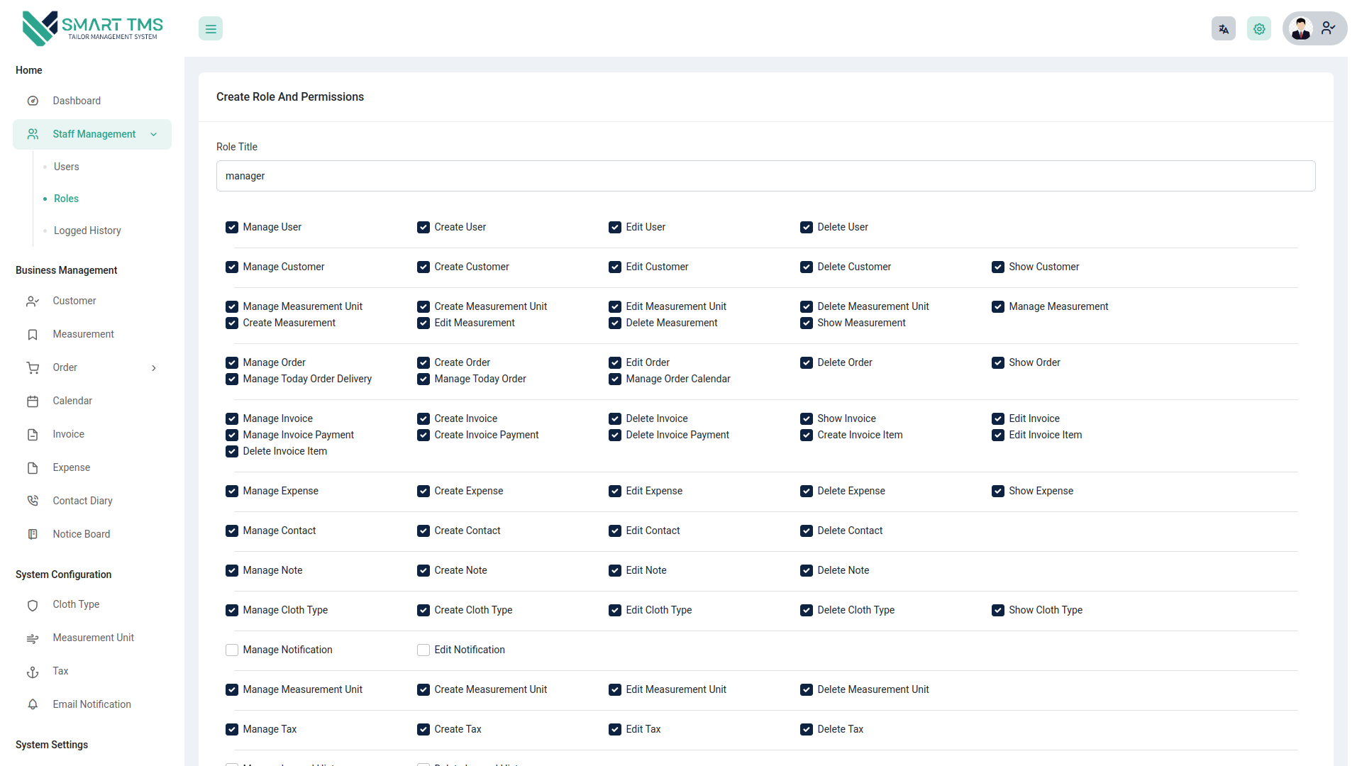 Smart TMS SaaS - Tailor Management System by smartwebinfotech | CodeCanyon