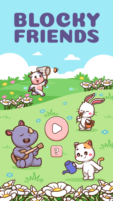 Blocky Friends - Animal Sort HTML5 Game, Construct 3 by EyeQStudio