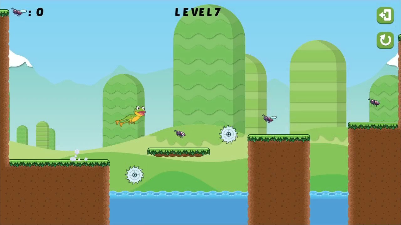 Jumping Frog Adventure : insect Hunt - HTML5 Game (.C3p and HTML5) by LinBeck