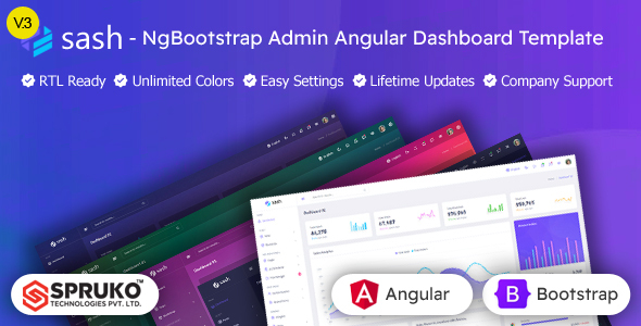 Sash - NgBootstrap Admin Angular Dashboard Template by SPRUKO | ThemeForest