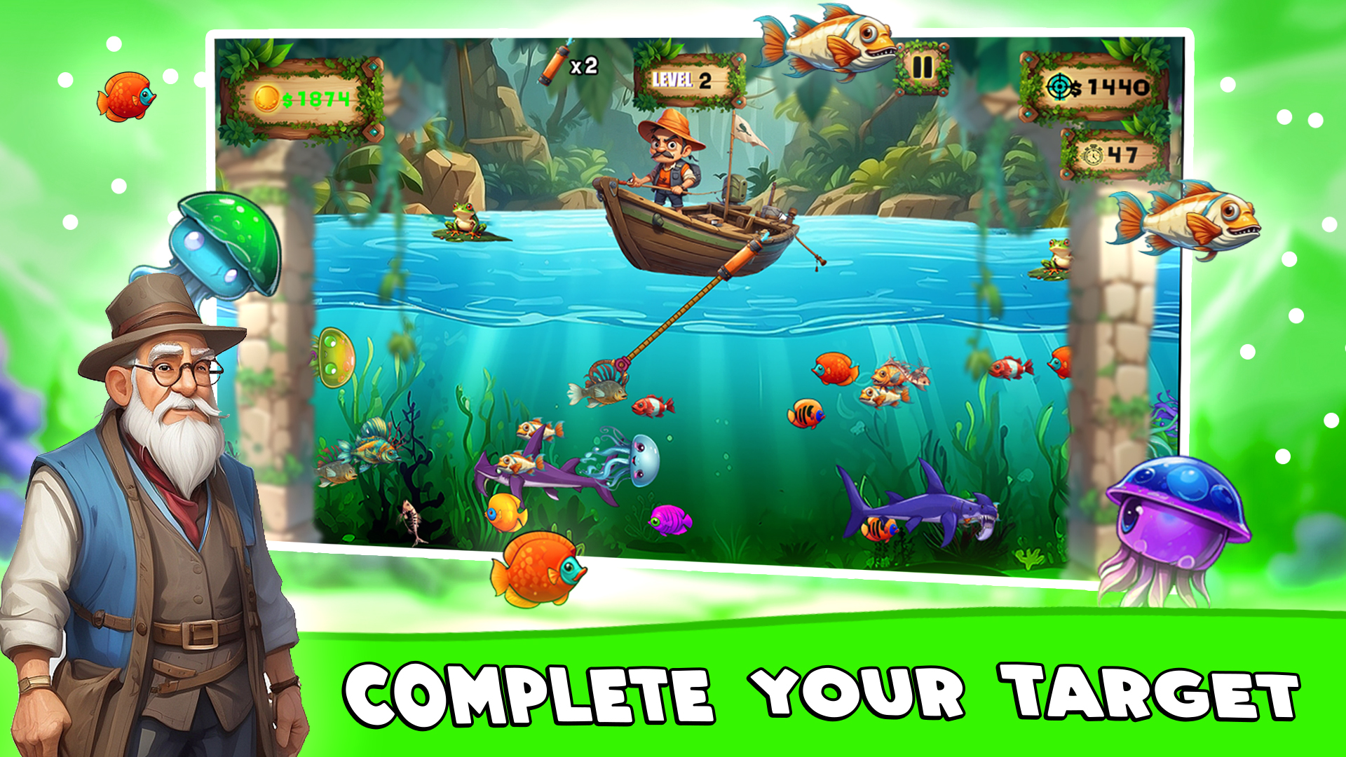Fisherman Quest HTML5 Construct 3 Game by pairplaycreation | CodeCanyon