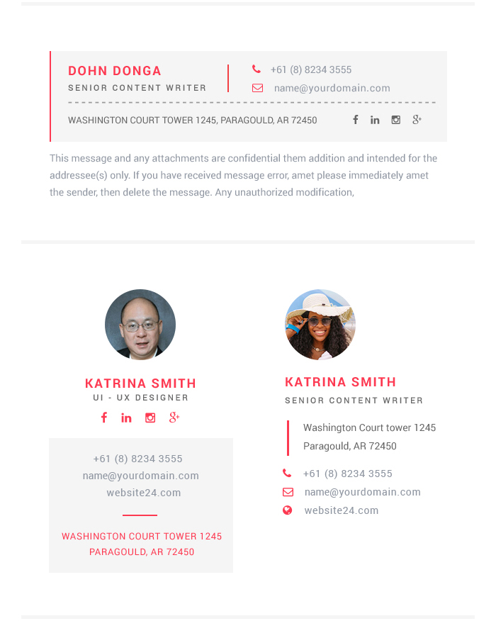 HTML Email e-signatures Code by QuickArtisan | CodeCanyon