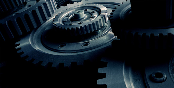 Complex Mechanism of Gears in Motion 1, Motion Graphics | VideoHive