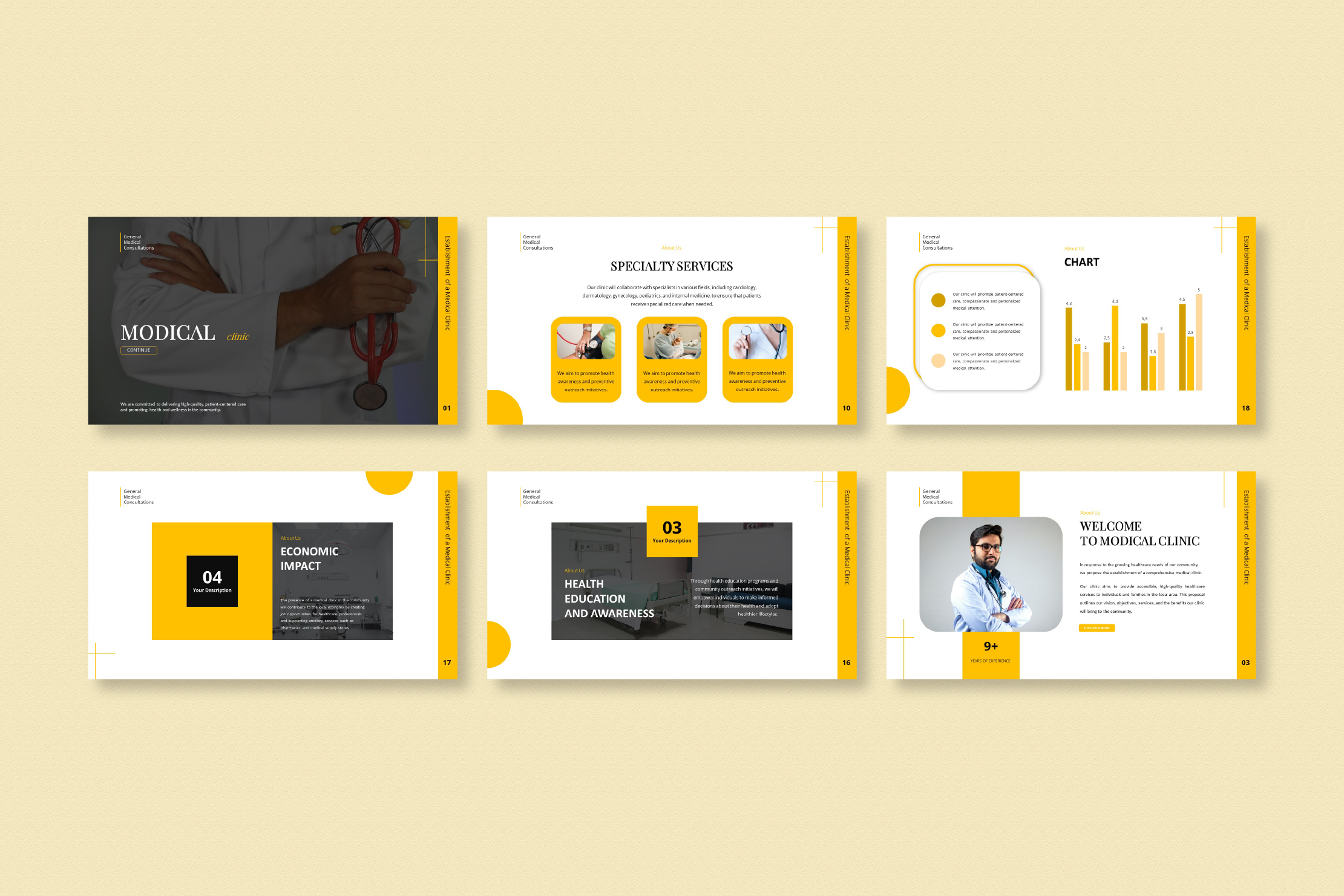 Modical Clinic - Presentation template, Presentation Templates ...