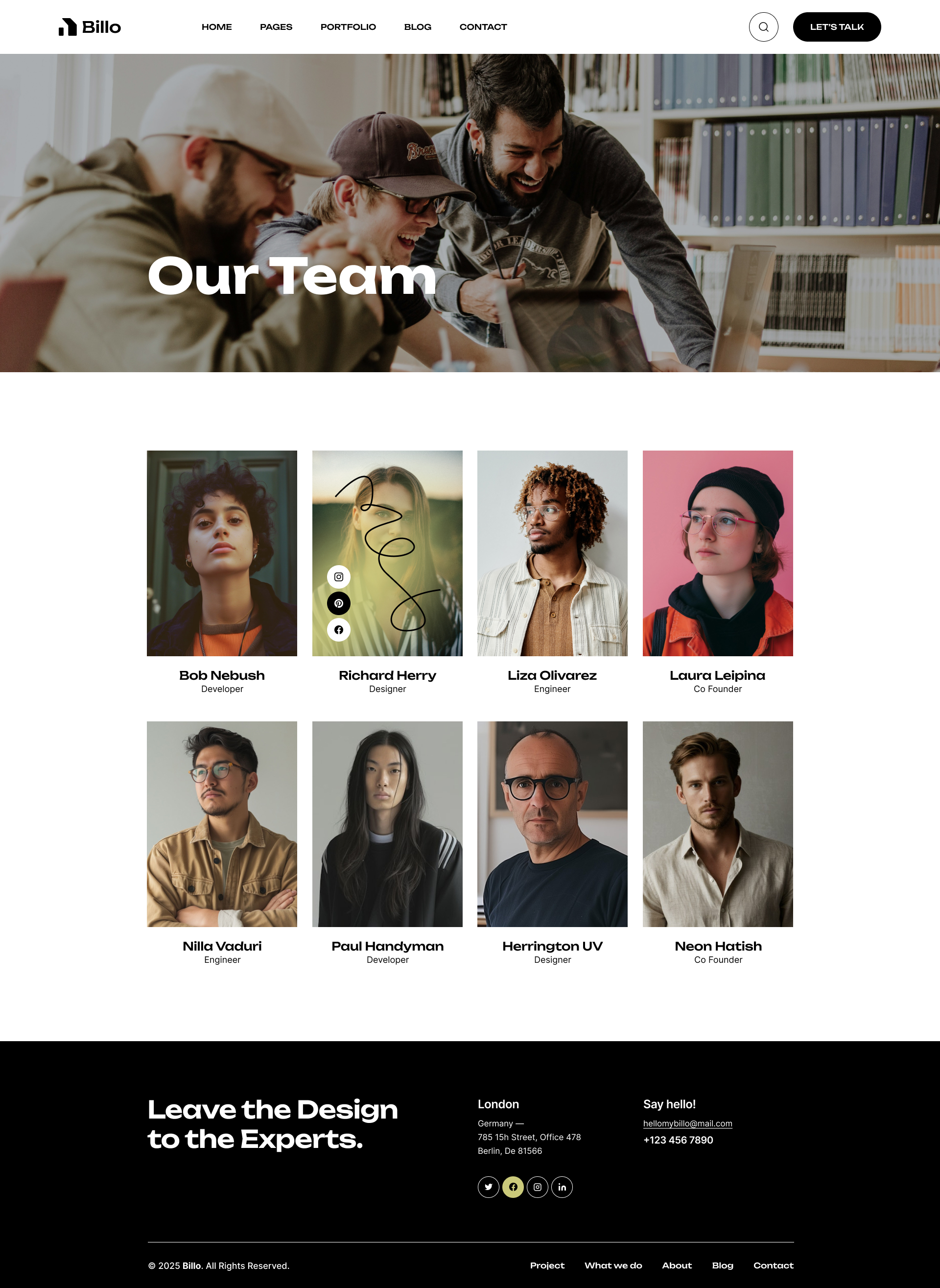 Billo - Creative Agency & Portfolio Figma Template by themeadapt | ThemeForest