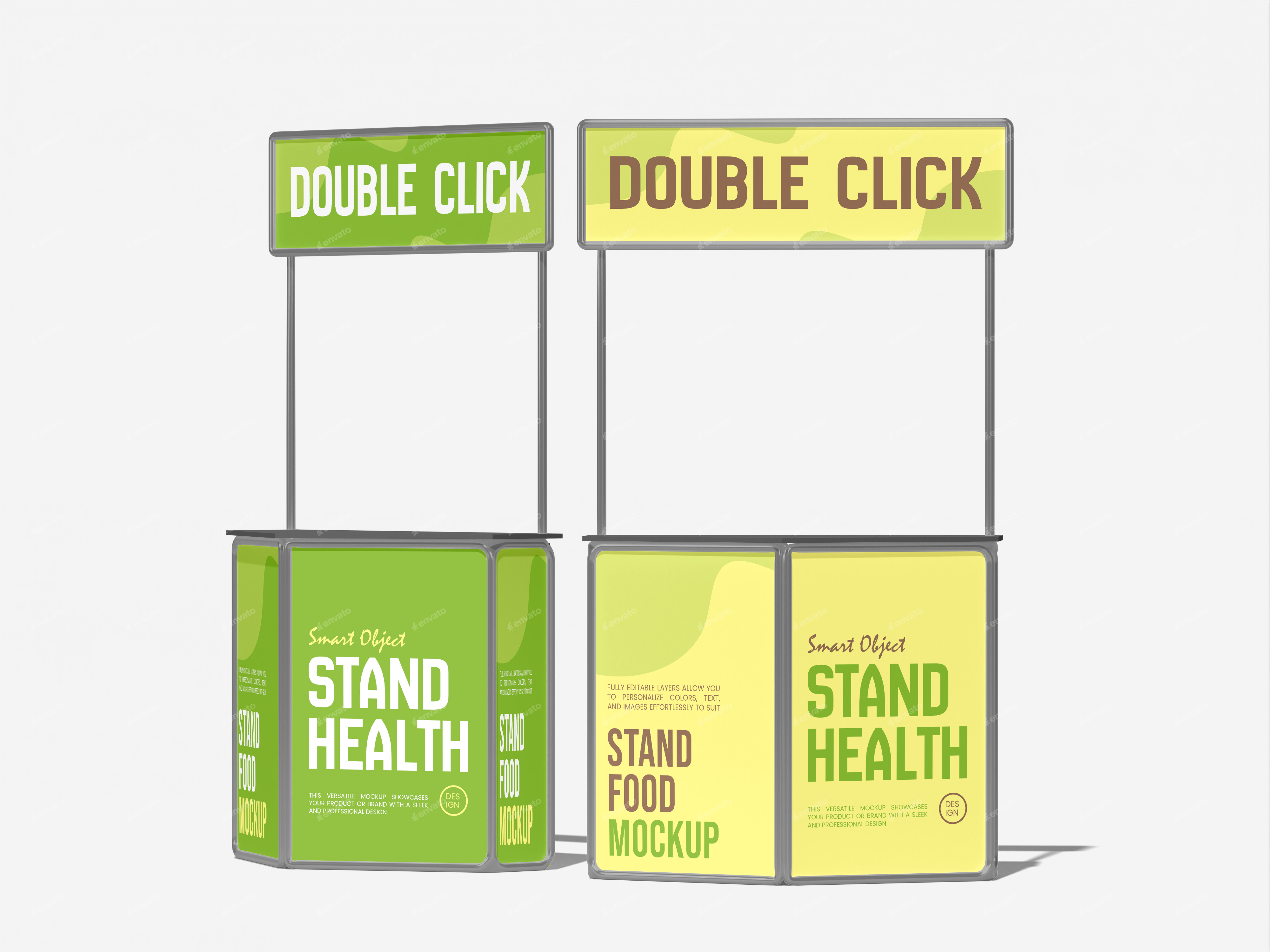 Stand Health Food Mockup, Graphics | GraphicRiver
