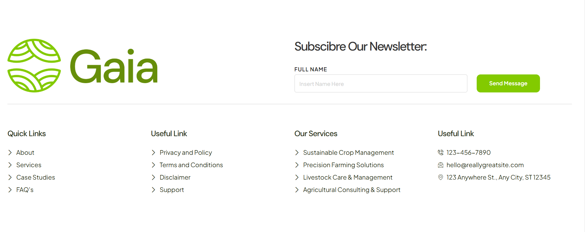 Gaia - Agriculture & Organic Farming Elementor Template Kit by ...