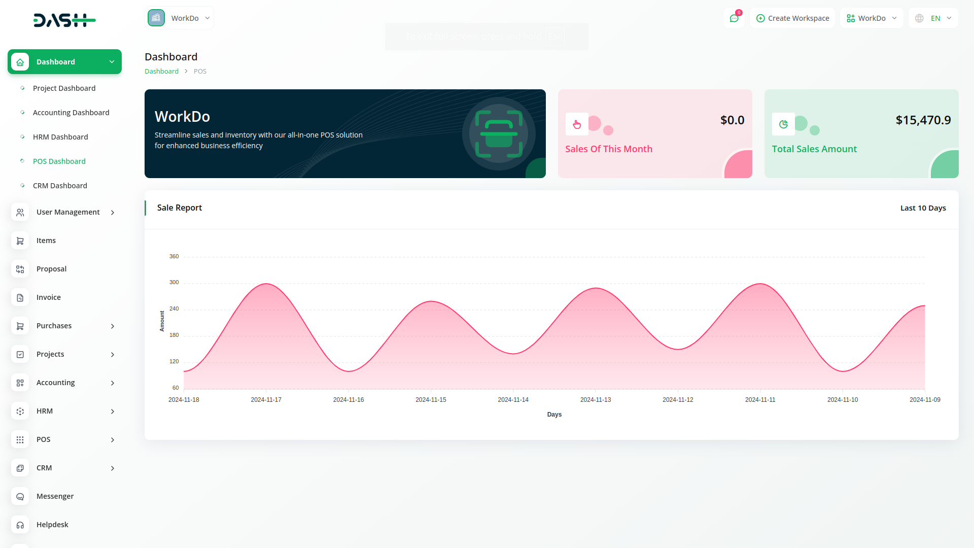 WorkDo Dash SaaS - Open Source ERP with Multi-Workspace by WorkDo | CodeCanyon