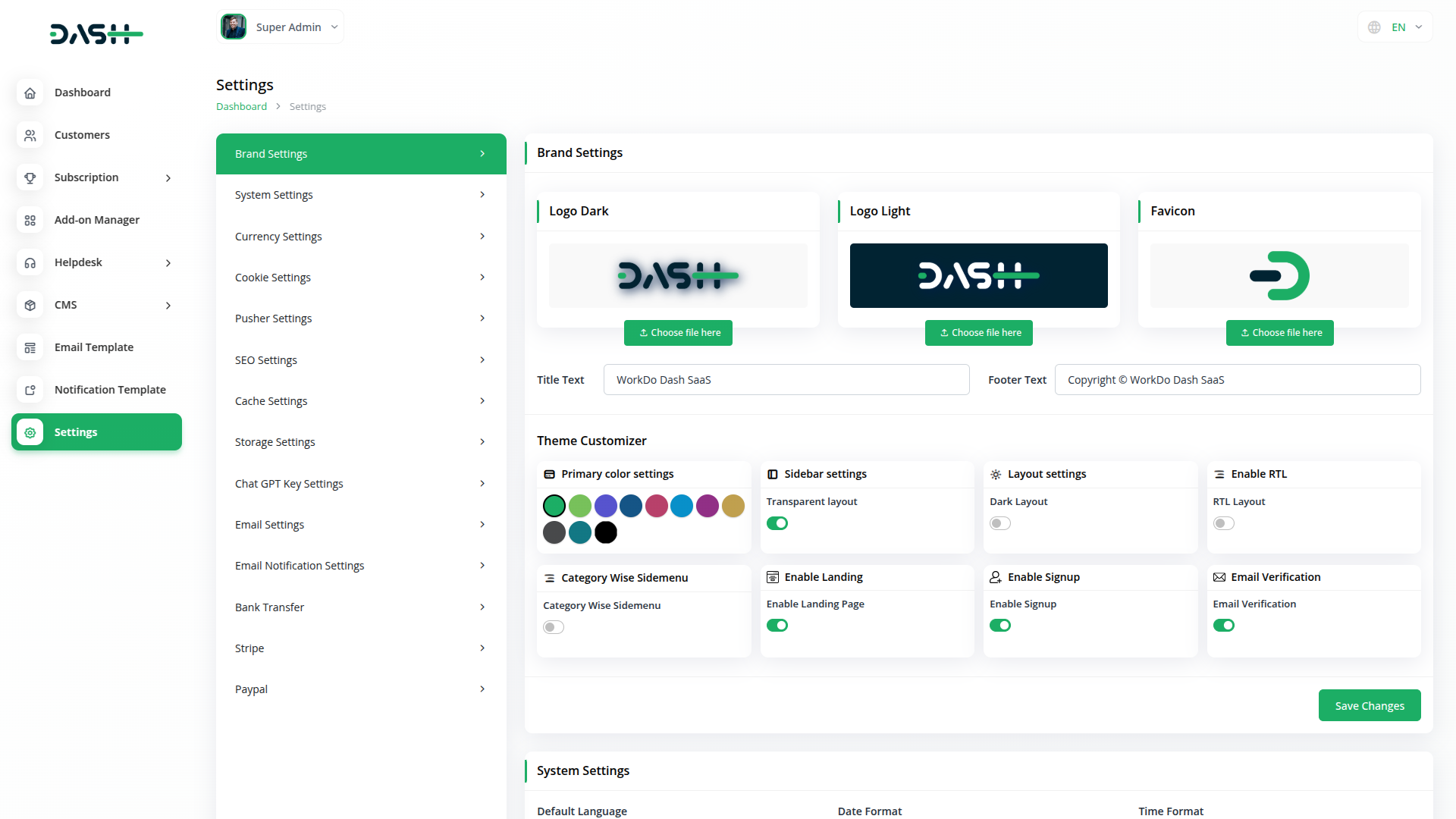 WorkDo Dash SaaS - Open Source ERP with Multi-Workspace by WorkDo | CodeCanyon