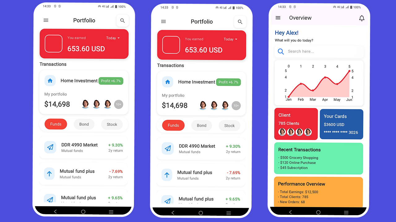 PakFin | Banking & Finance App Flutter UI Kit | Flutter Template by ...