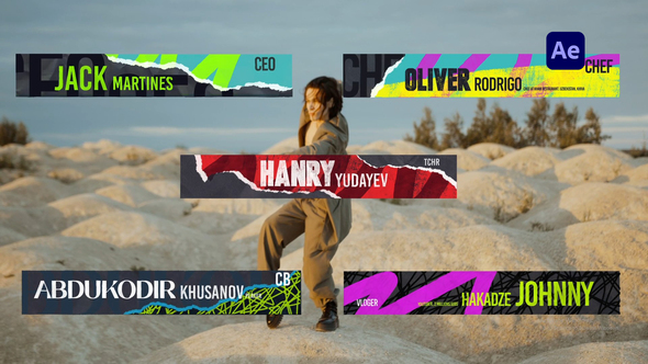 Paper Lower Thirds, After Effects Project Files | VideoHive