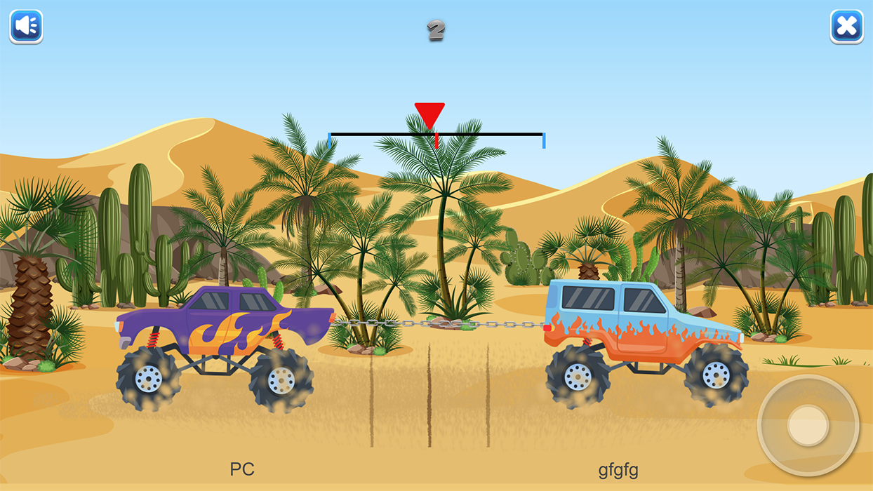 Tug of War - Monster Truck Game (Construct 3 | C3P | HTML5) Fun Game by CGFX-Studio
