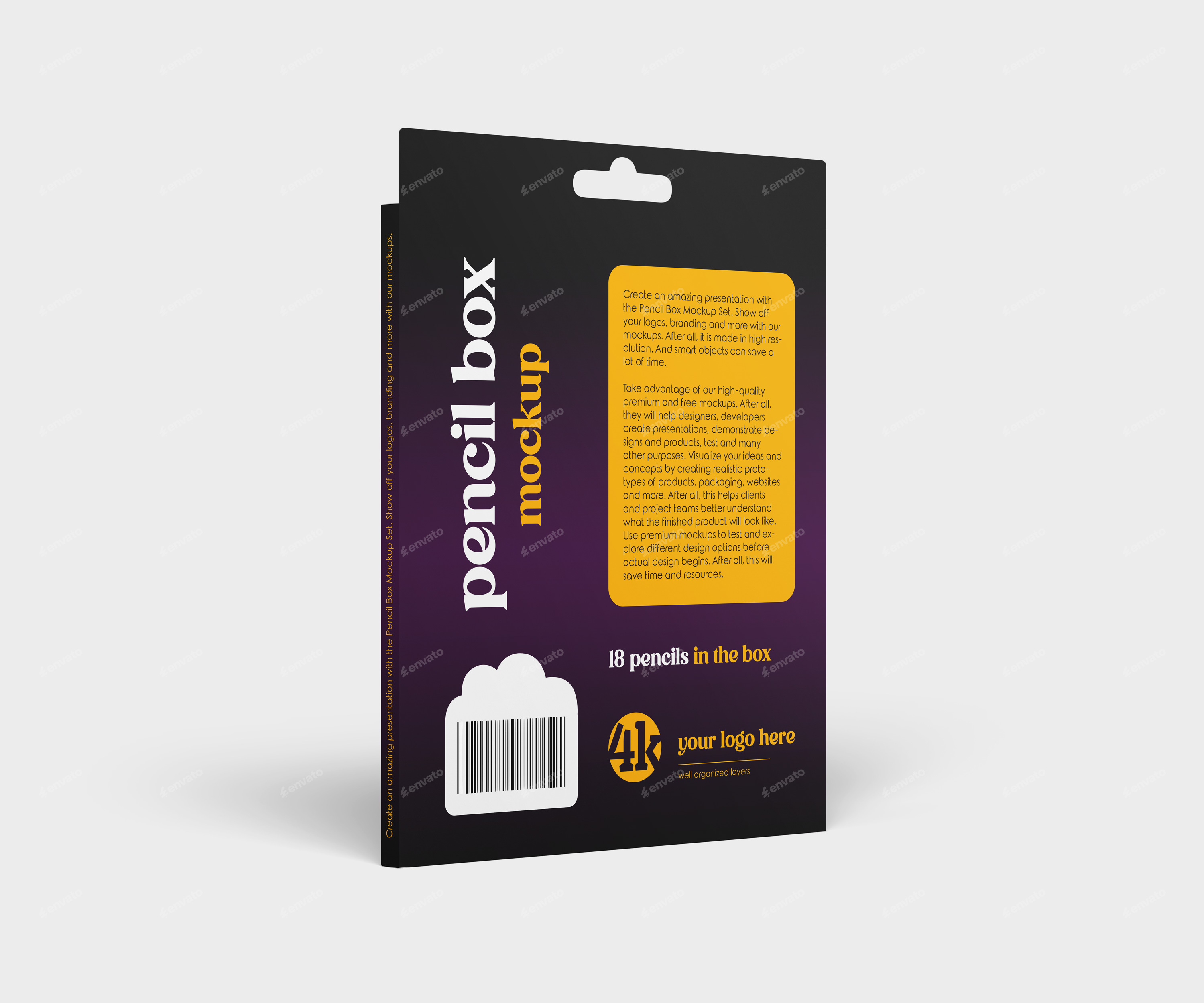 Pencil Box Mockup Set, Graphics | GraphicRiver