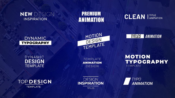 Clean Titles Animation, After Effects Project Files | VideoHive