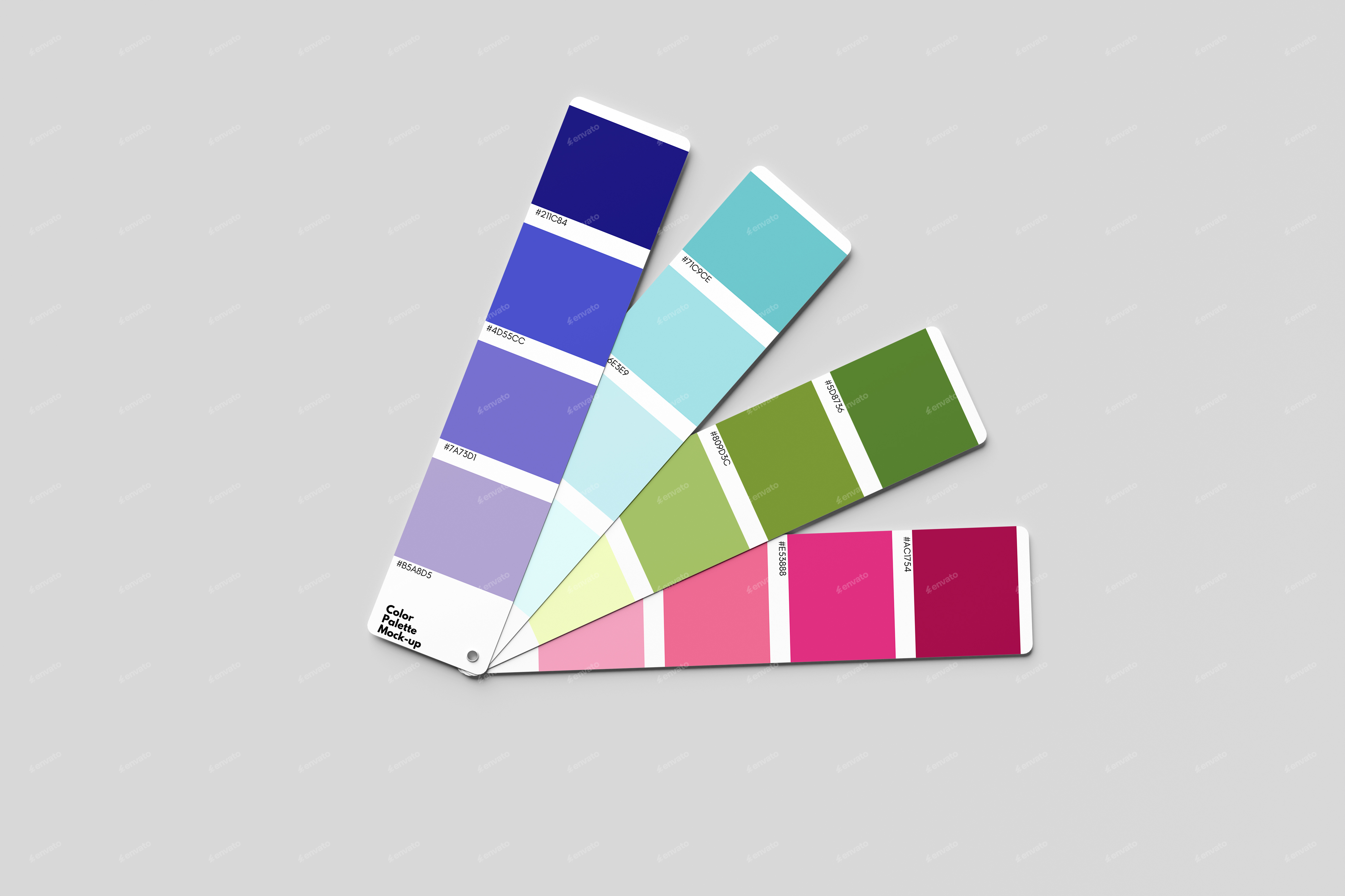 Color Palette Cards Mockup, Graphics | GraphicRiver