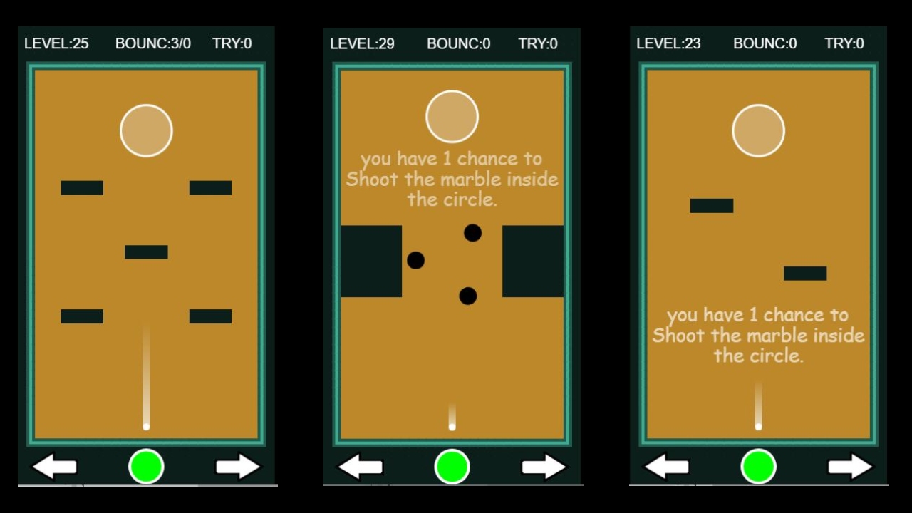 Marble Shot: Precision Fun Challenge 2D Ball Bounce Shooting Challenge ...