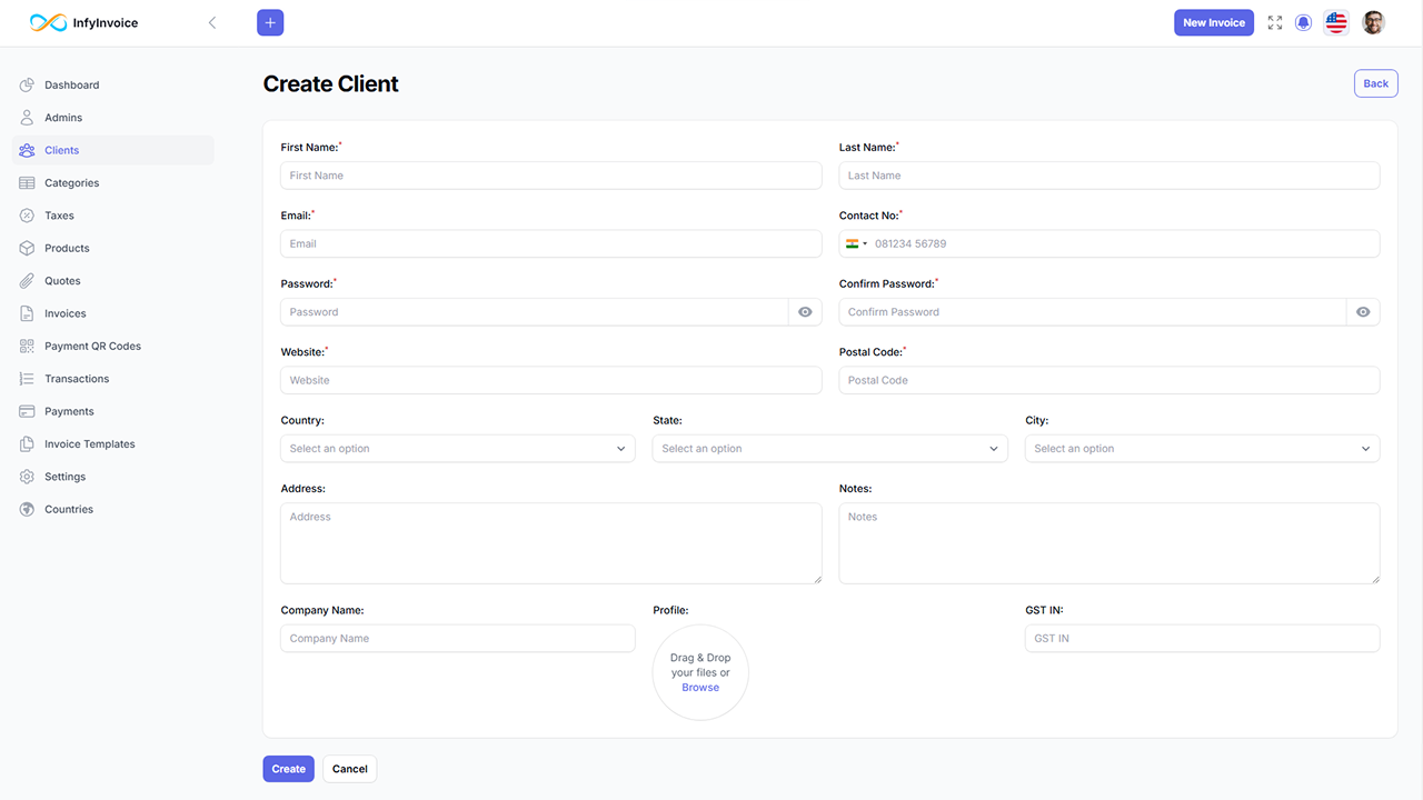 Invoices - Laravel Invoice Management System - Accounting & Billing ...