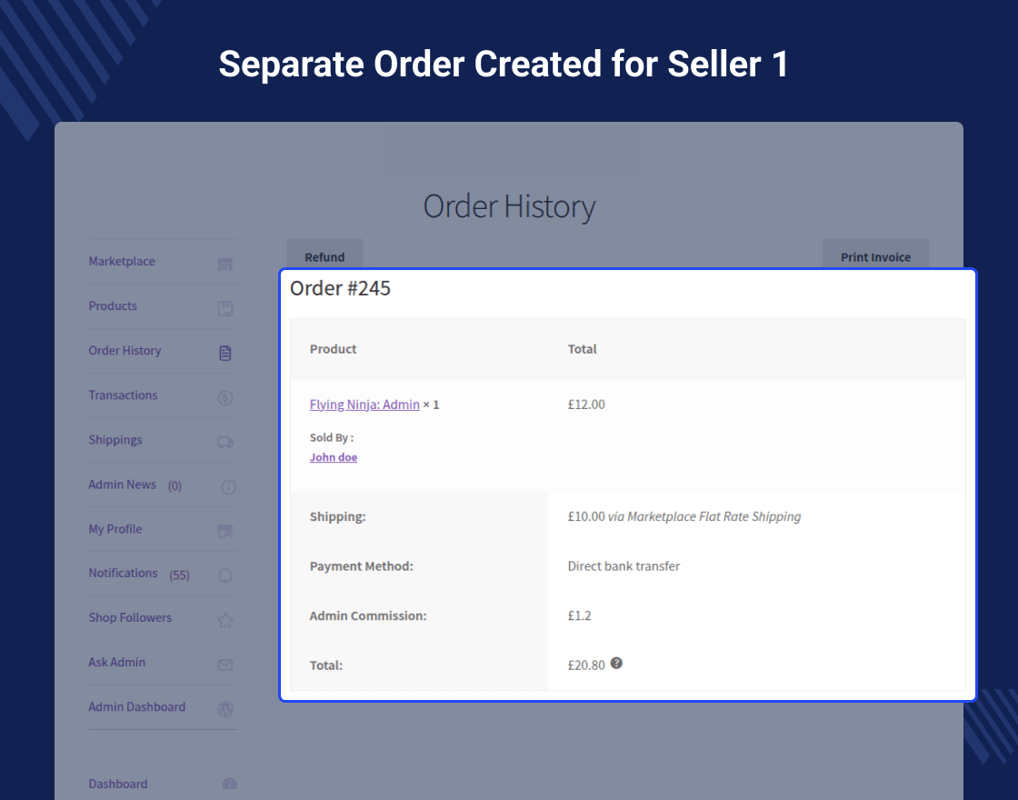 Wordpress Woocommerce Marketplace Split Order Plugin By Webkul Codecanyon