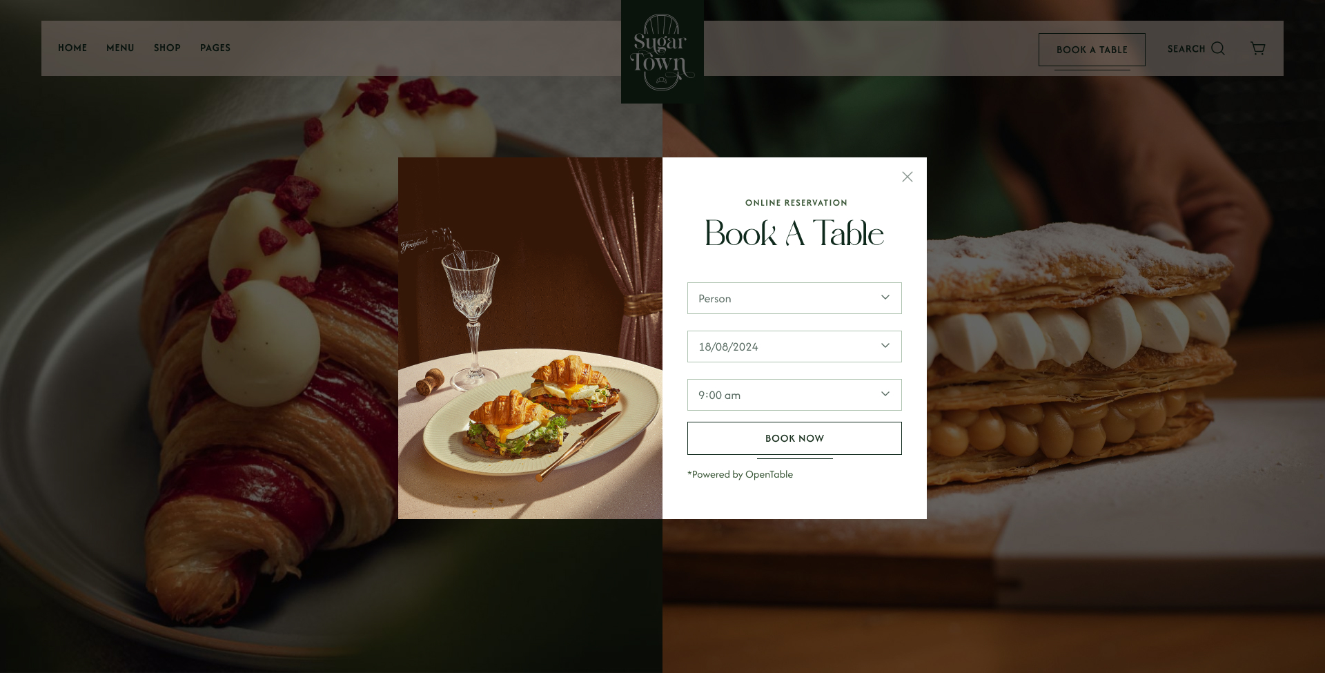SugarTown - Bakery, Pastry Chocolate Sweets Figma Template by jwsthemes