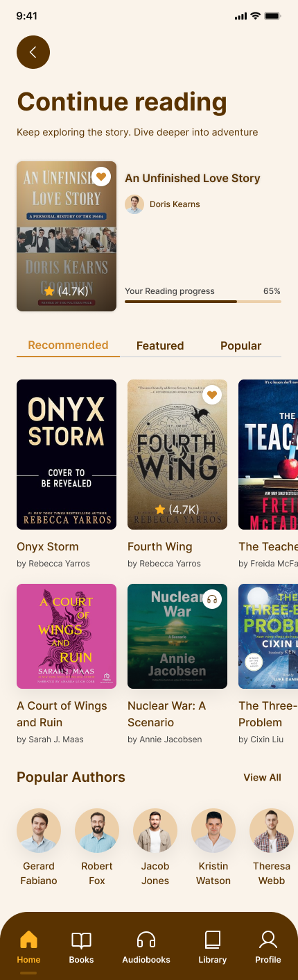 ReadEase - Ebook Store & Reader App UI Kit (Tailwind CSS + PWA) by ...