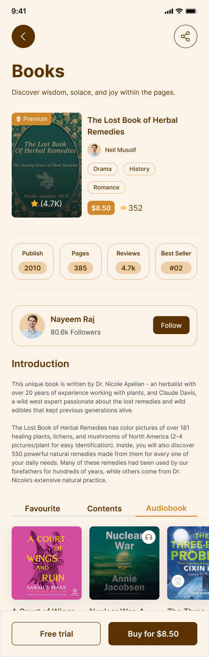 ReadEase - Ebook Store & Reader App UI Kit (Tailwind CSS + PWA) by ...