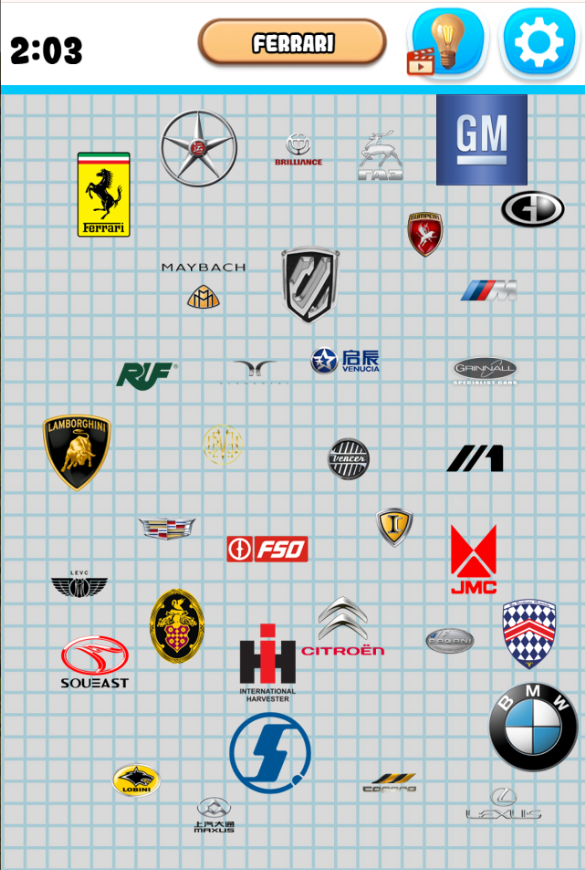 Find the Car Logo - HTML5 Game (Phaser 3) by apggames99 | CodeCanyon