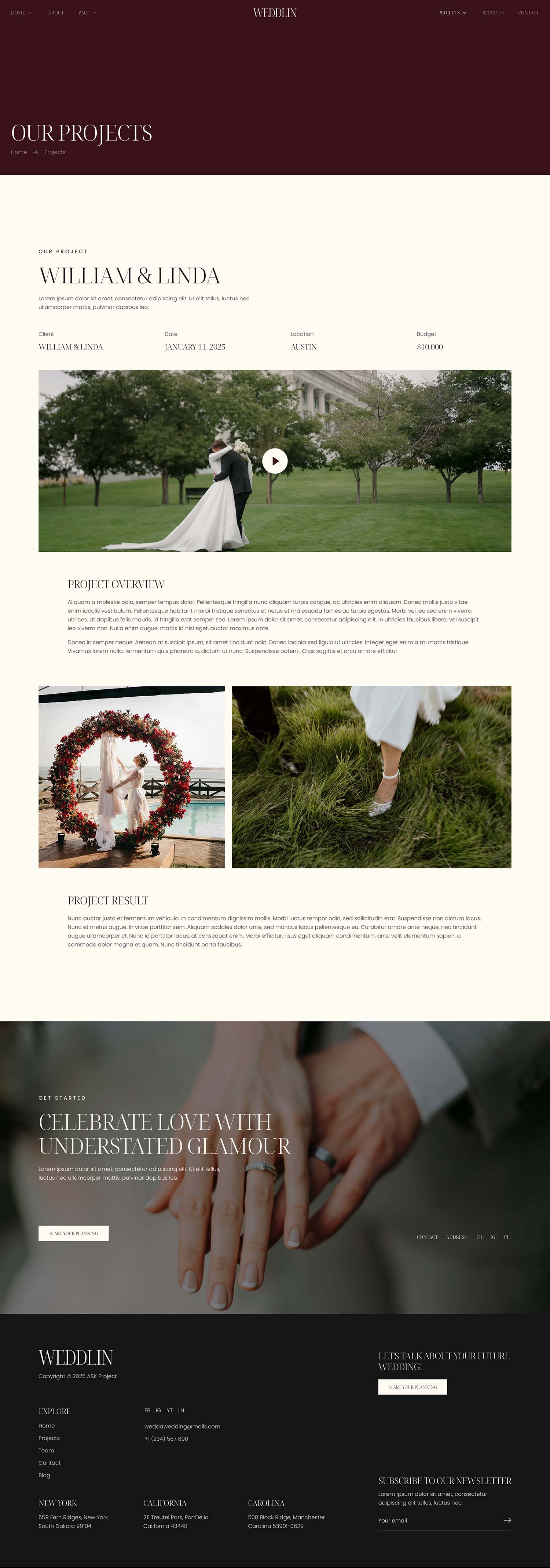 Weddlin - Wedding & Wedding Planner Elementor Template Kit by askproject