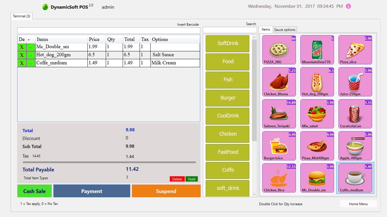 Restaurant Point of Sale - Rest POS - C# WPF SQL by dynamicsoft ...