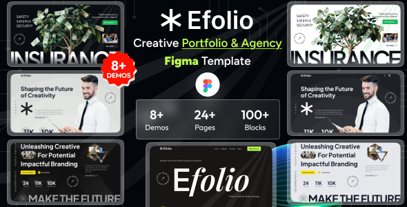 efolio- Creative Portfolio and Agency Figma Template by VikingLab ...